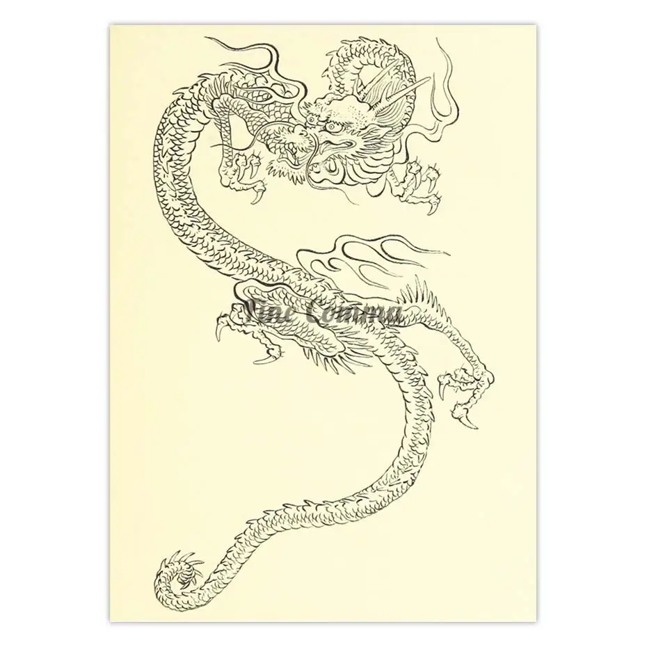 Traditional Japanese Art Dragon