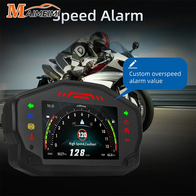 12V-Universal-Motorcycle-LCD-Digital-Speedometer-TFT-Screen-Motorcycle ...