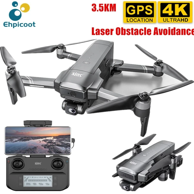 Sjrc f22s pro gps zangão 4k hd eis câmera a laser evitar obstáculos 2 ...