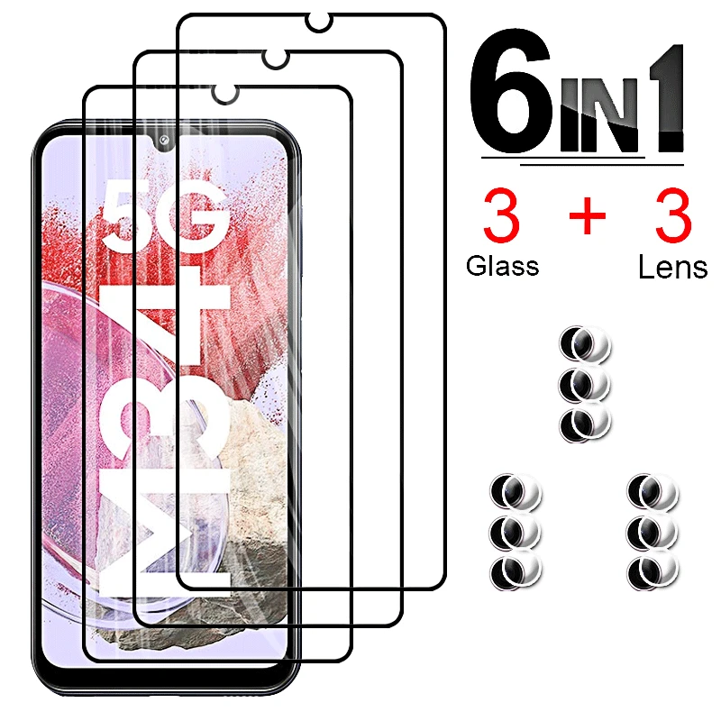6in1-Tempered-Glass-For-Samsung-Galaxy-M34-5G-Screen-Protector-Camera ...