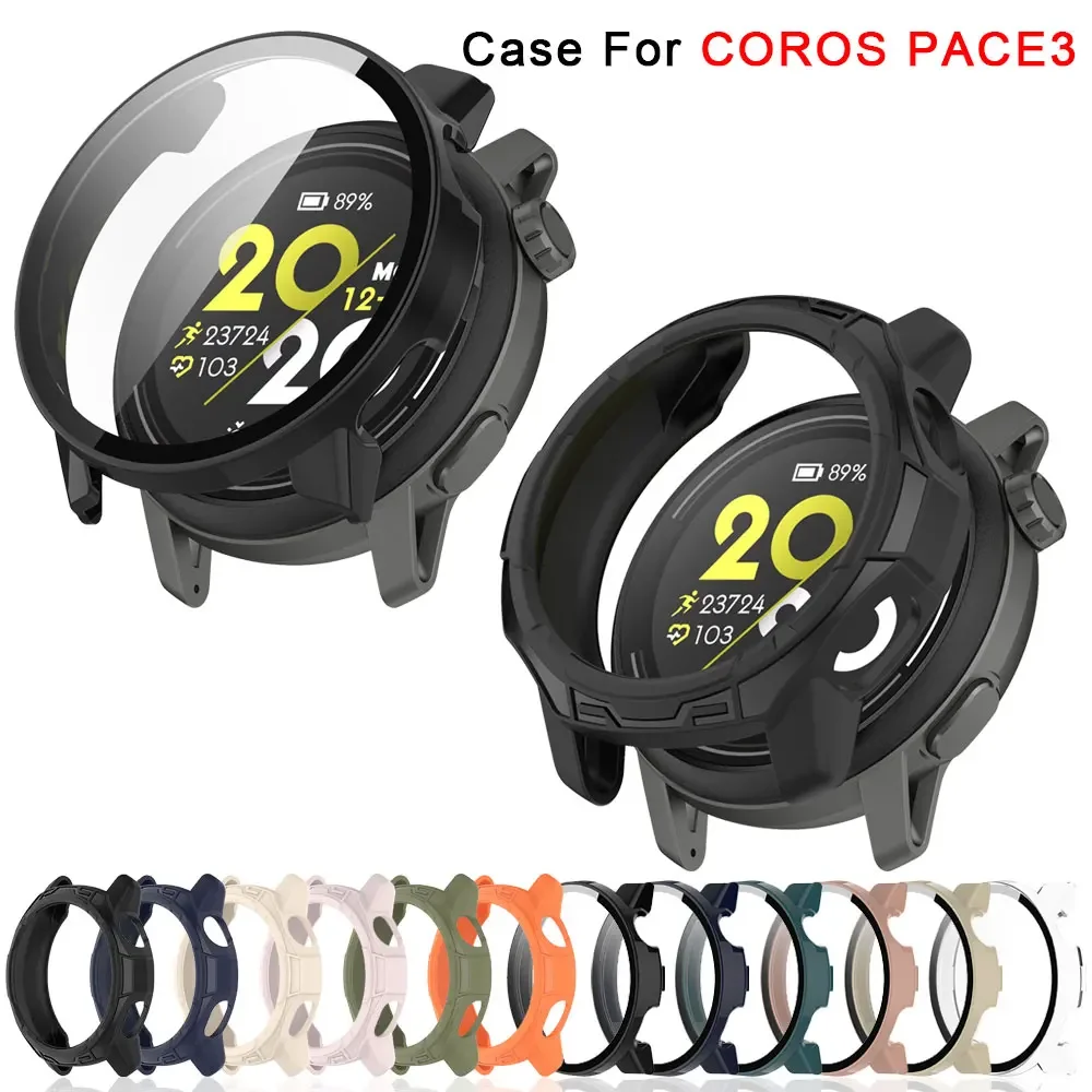 TPU-PC-Protective-Case-Frame-Screen-Protector-Cover-for-Coros-Pace-3 ...