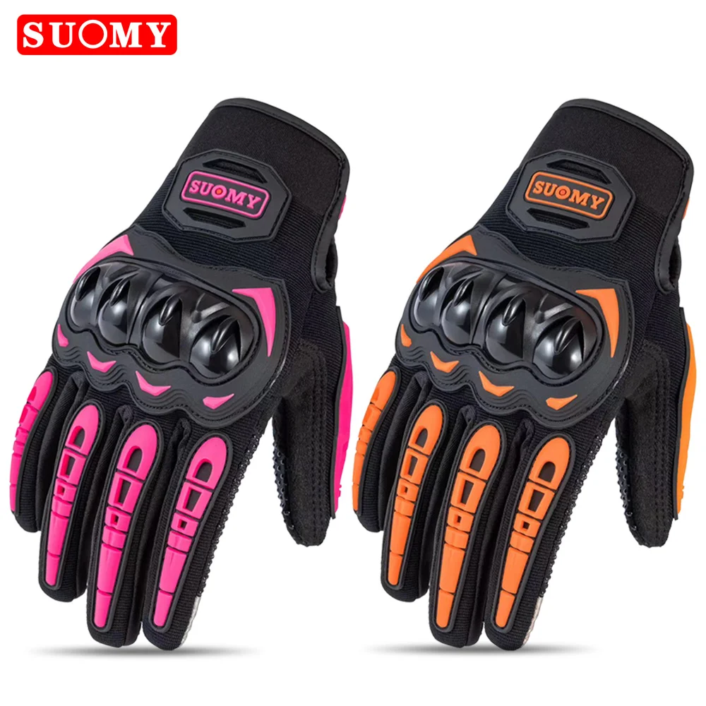 Suomy-Lady-Pink-Motorcycle-Gloves-Women-Summer-Mesh-Breathable ...