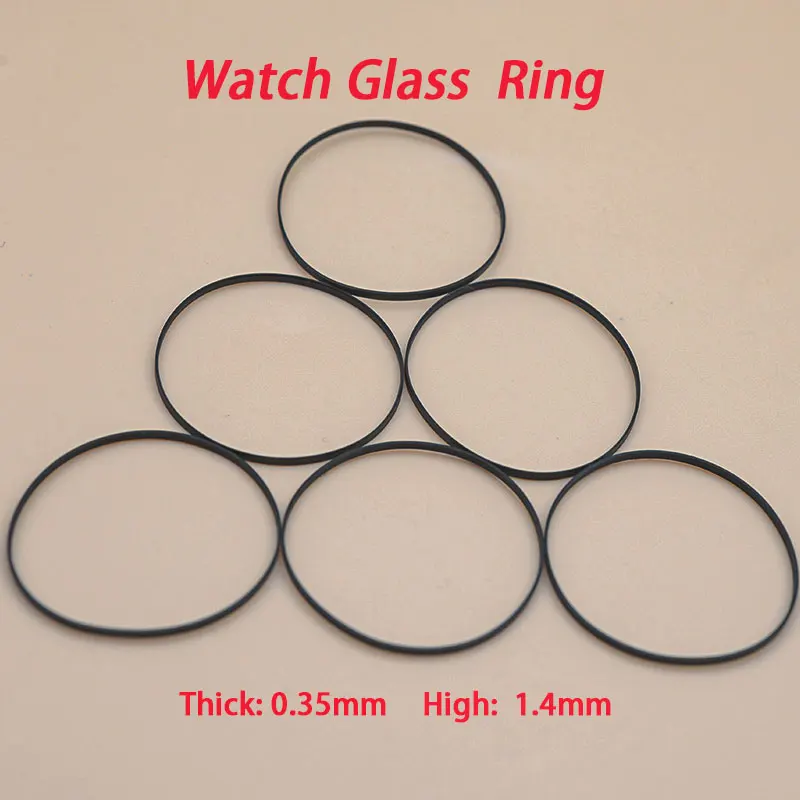 Black Gasket O Ring Fit Seiko Tissot Citizen Watch Accessories Glass ...