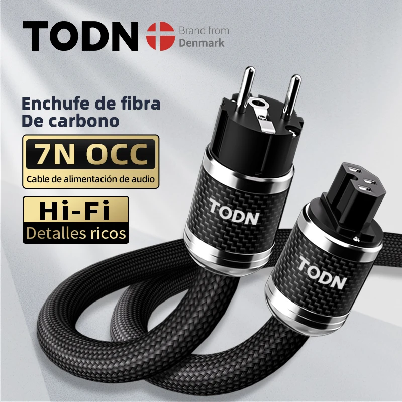 TODN cable de alimentación cable de audio hifi occ UE/EE. UU. Vseries ...