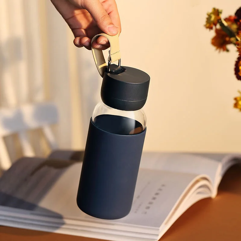 Portable-Glass-Water-Bottle-400ml-Eco-Friendly-Vacuum-Flask-Juice ...