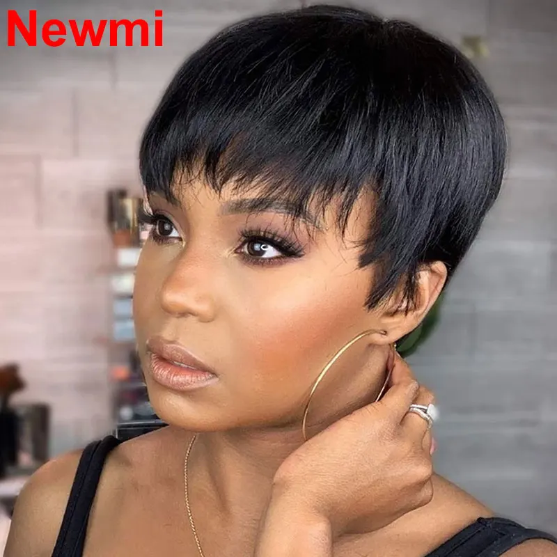 Perruque-Br-silienne-Naturelle-Coupe-Pixie-Cheveux-Courts-Noir-Marron-Rouge-Pr-t-vitation-pour ...
