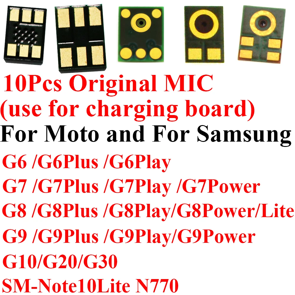 10pcs-Speaker-Mic-Microphone-Inner-Chip-for-Motorola-G30-G20-G10-G6-G7 ...