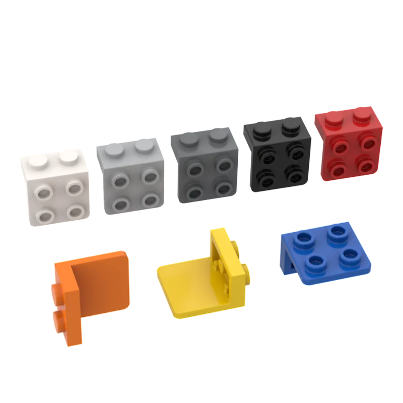 10Pcs-MOC-Teile-44728-Halterung-1x2-2x2-Kompatibel-Bricks-DIY-Assmble ...