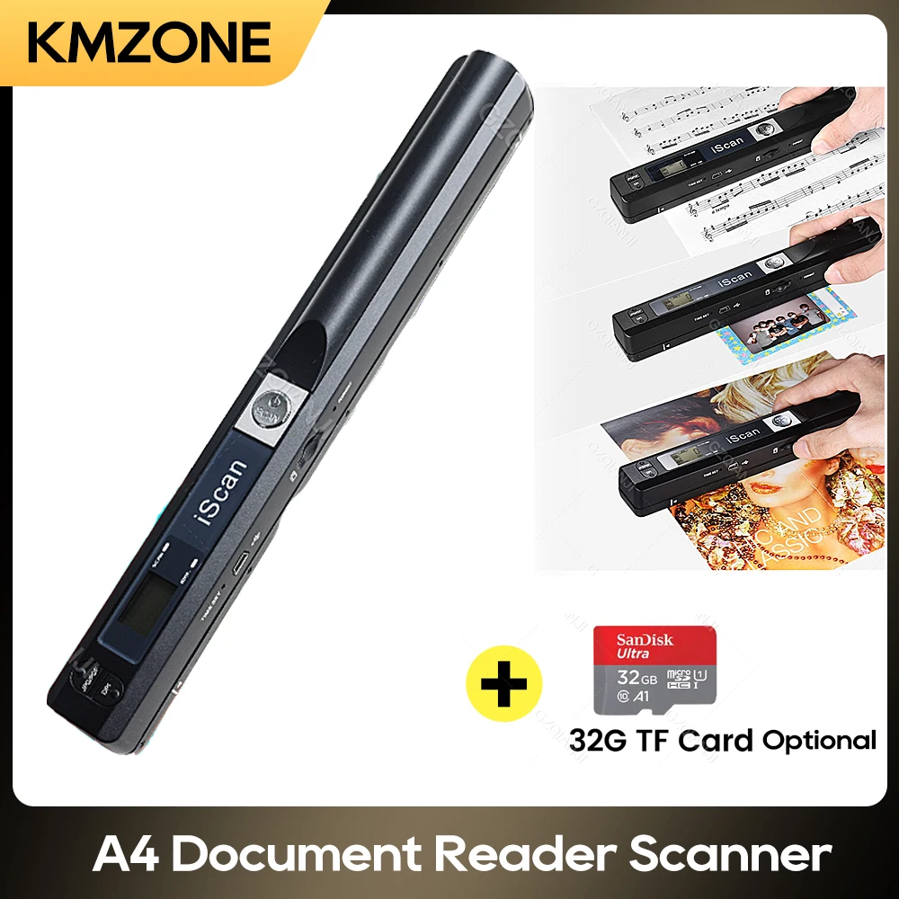 iScan-Mini-Portable-A4-Document-Reader-Scanner-900DPI-For-Contract ...