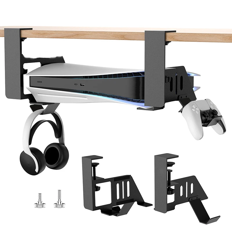 Under-Table-Hanging-Holder-For-PS5-PS5-Slim-Game-Console-Stander ...