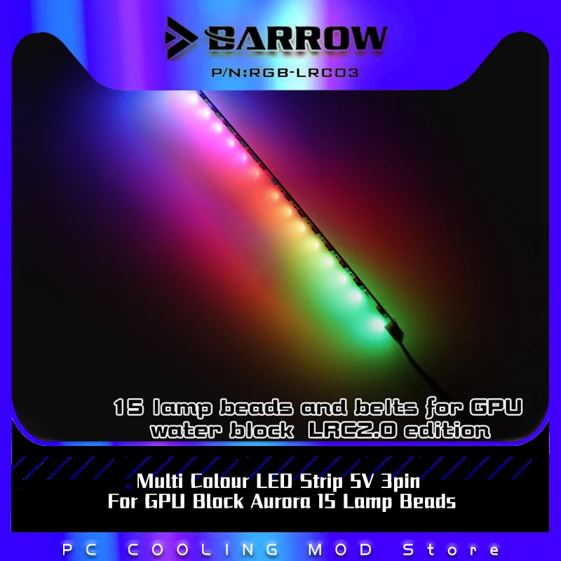 Barrow-Strip-LED-Multi-Warna-5V-3pin-untuk-blok-GPU-Aurora-15-manik ...