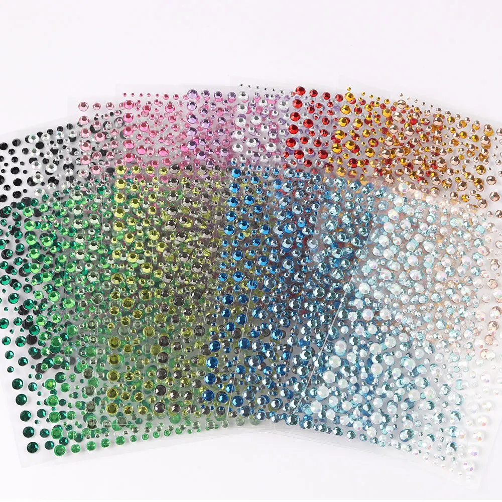 Face Decorations Rhinestone Stickers For Music Festival Halloween Party ...