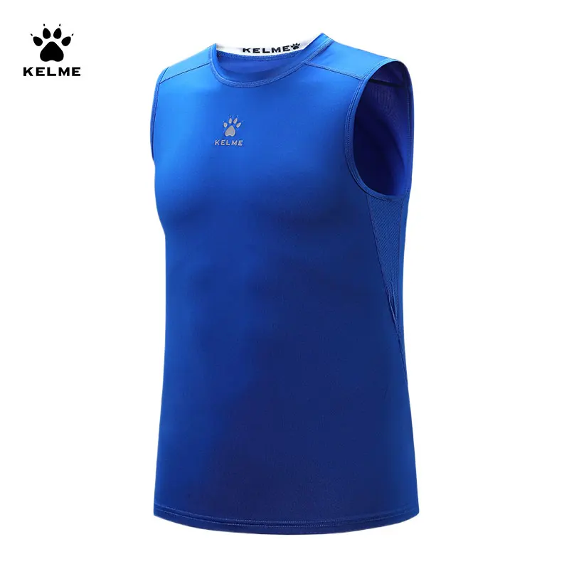 Kelme-Sleeveless-Fitness-T-shirt-For-Men-s-Summer-High-Elastic-Breathable-Tight-Clothing ...