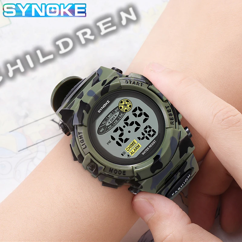 SYNOKE-Kids-Watches-Outdoor-Sport-Digital-Camouflage-Wristwatch-Student ...