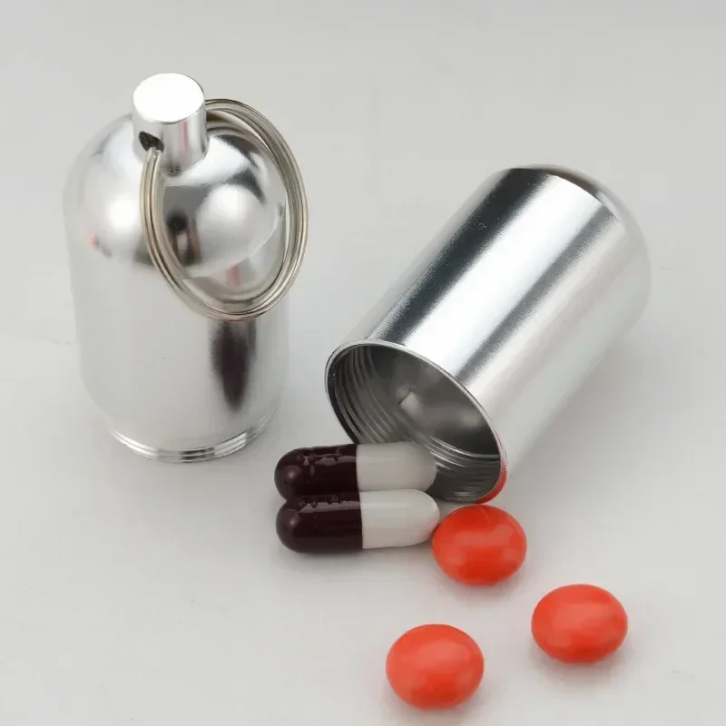 Capsule-Shape-Aluminum-Pill-Case-Delicate-Seal-Medicine-Organizer-Box ...