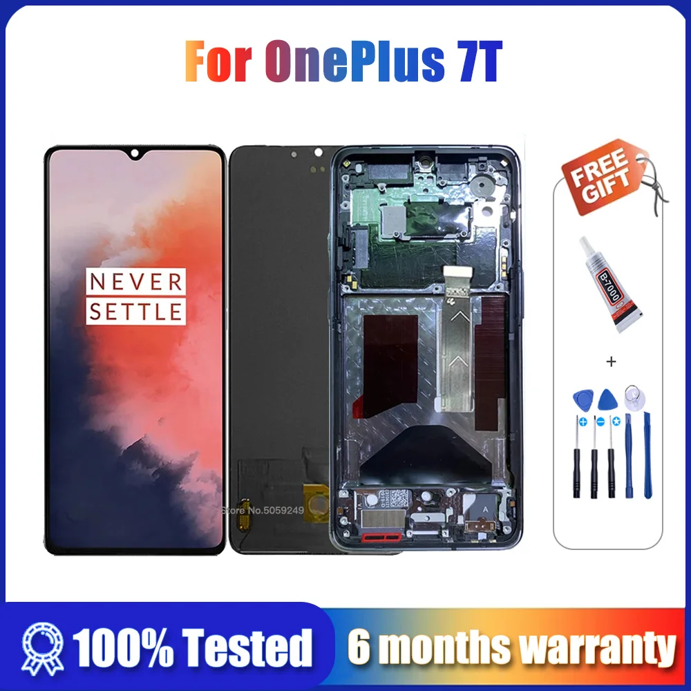 Super-AMOLED-Lcd-For-Oneplus-7T-LCD-DisplayTouch-Screen-Digitizer ...