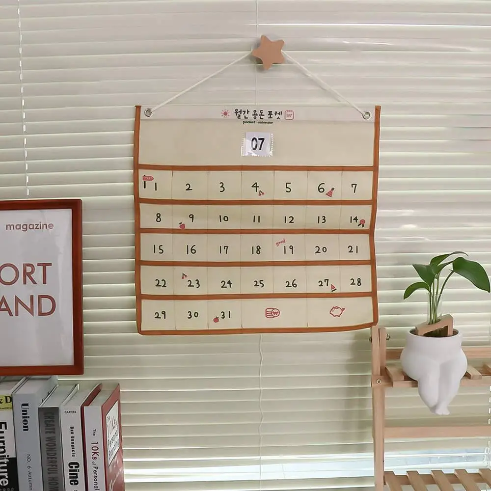 Korean-Multisize-Calendar-Storage-Bag-Multifunctional-Hanging-With ...