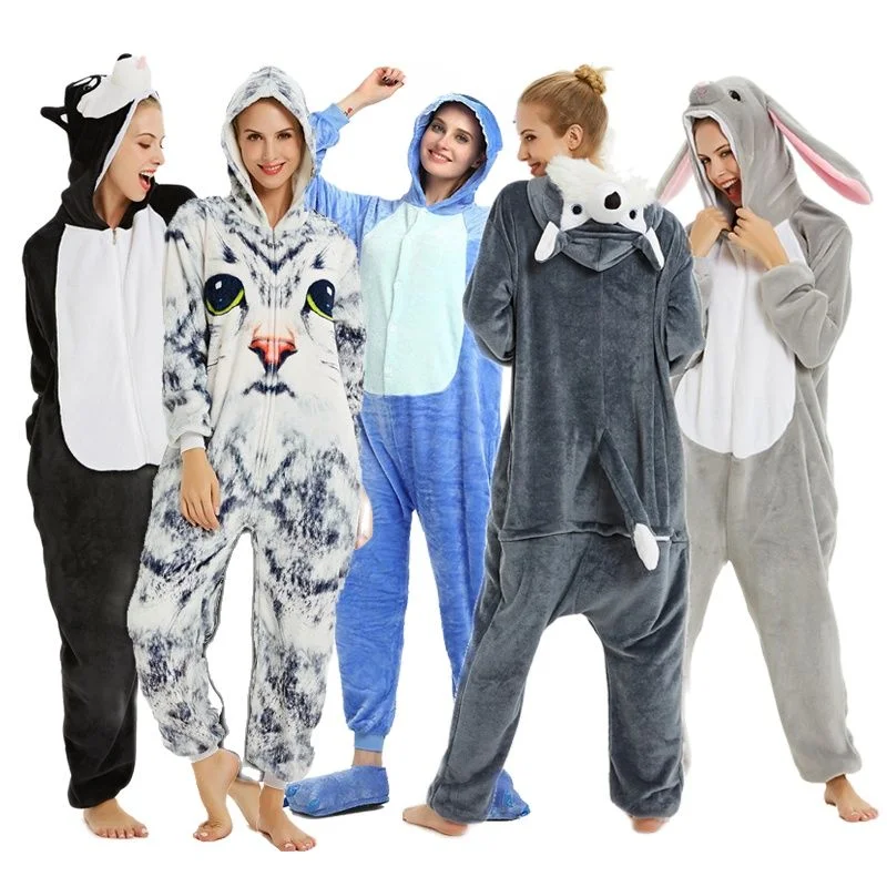 Tiger-Wolf-Animal-Pijama-Unicorn-Onesies-Pajamas-Women-Cosplay-Kigurumi ...