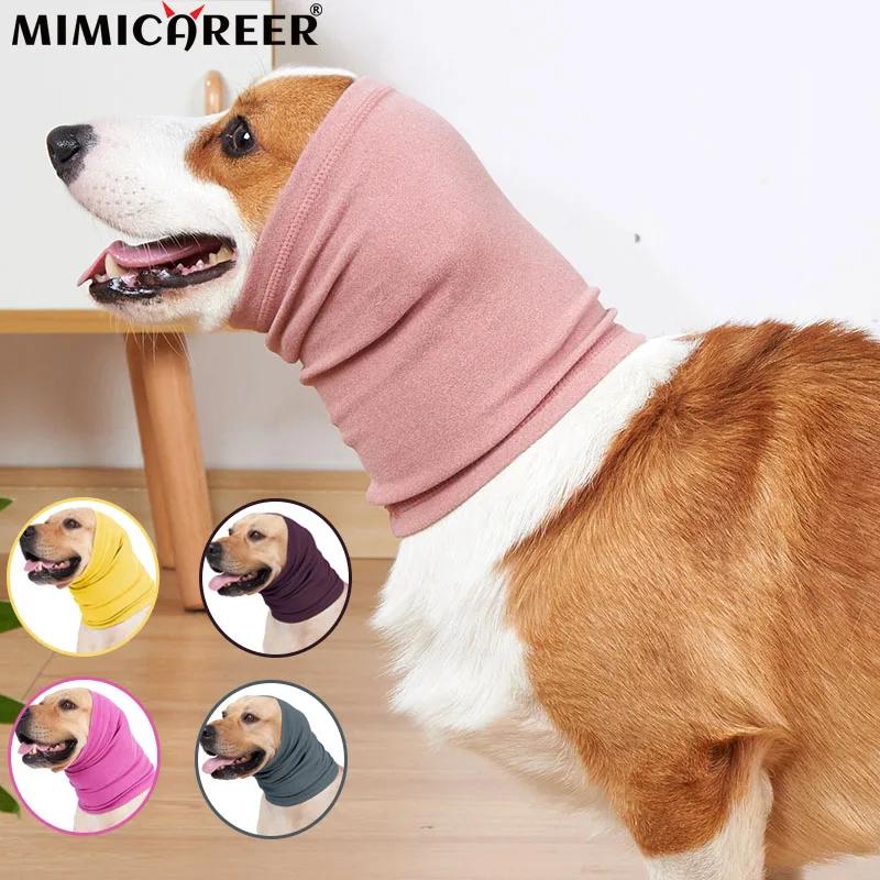 Pet Dog Noise Proof Soothing Headgear Winter Warm Scarf Thunderproof ...