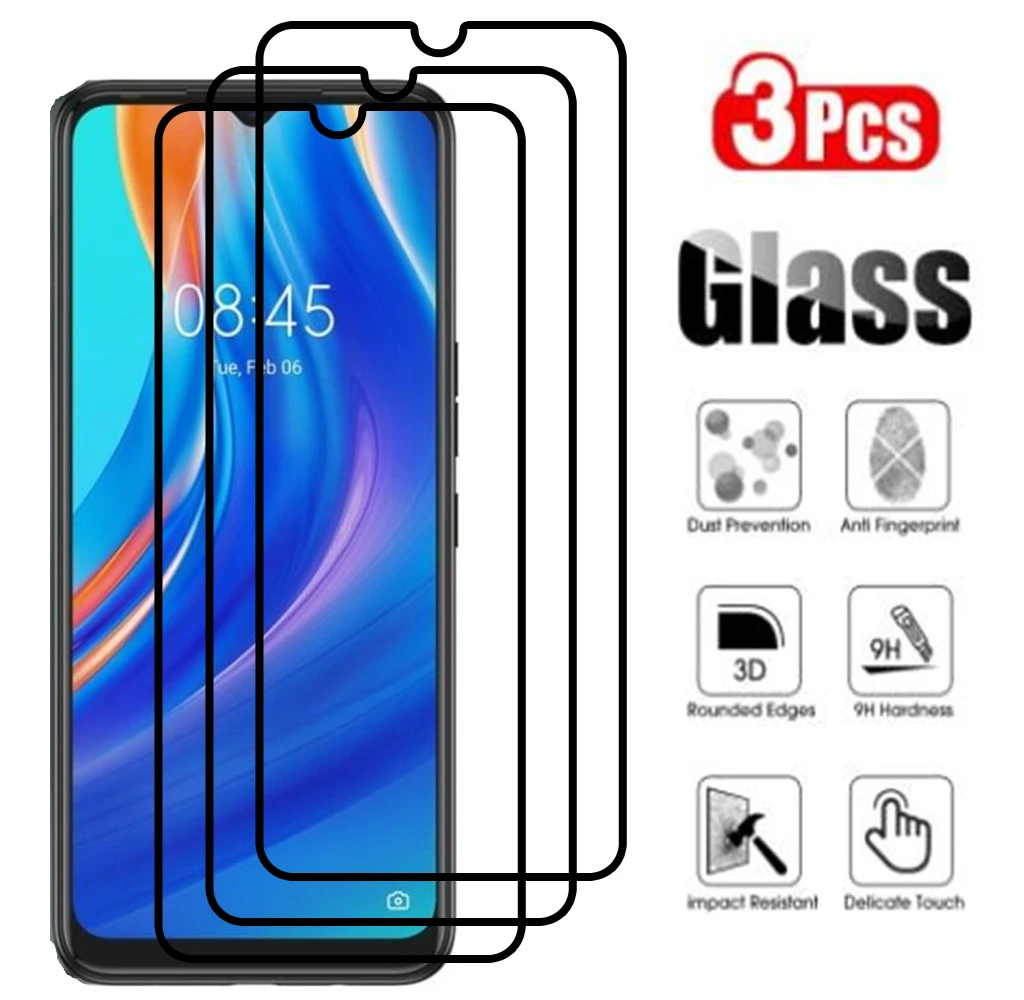 Tecno 스파크 7 7 P 7T 풀 커버리지 스크린 프로텍터 Glas Tecno 스파크 7 프로 보호 유리 용 3 PCS 강화 ...