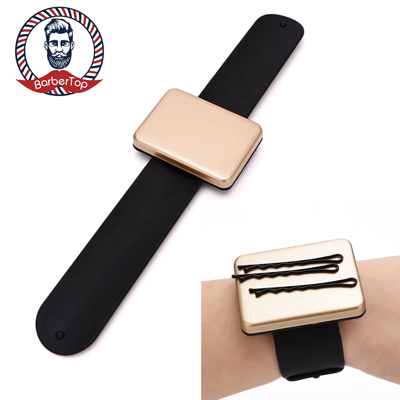 Barber-Magnetic-Bracelet-Wrist-Band-Strap-Salon-Hair-Clip-Holder ...