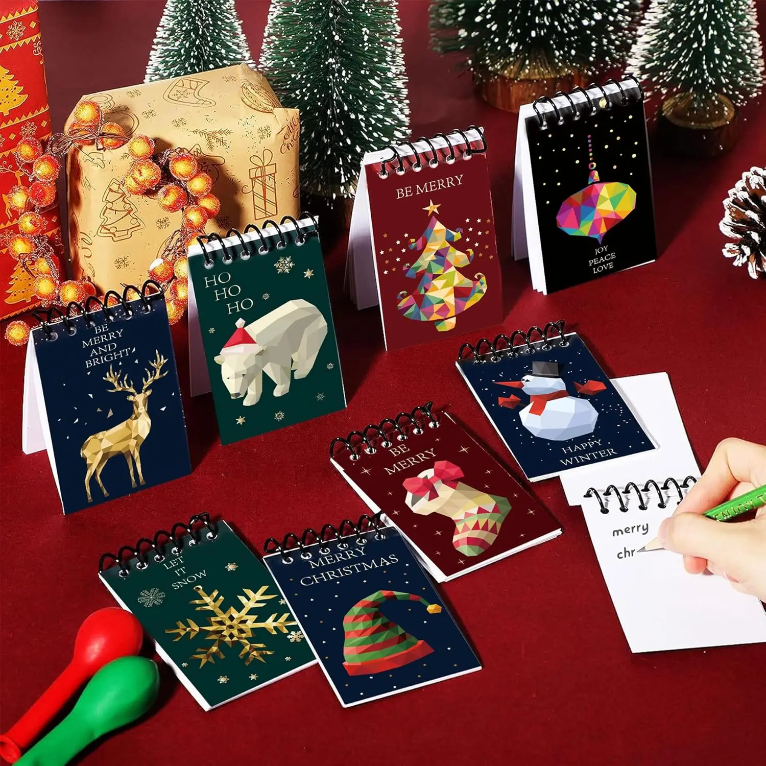 8-Pcs-Christmas-Tall-Spiral-Memo-Pads-Vertical-Flip-Portable-Coil ...