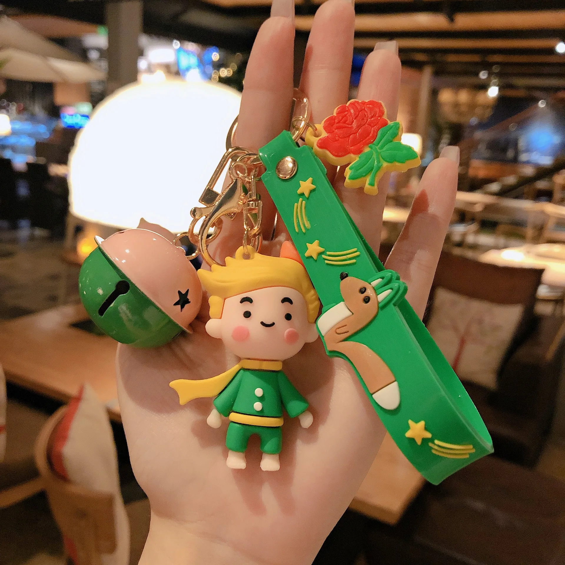 Cartoon-The-Little-Prince-3D-Figure-Keychain-Animal-Fox-Lanyard-Key ...