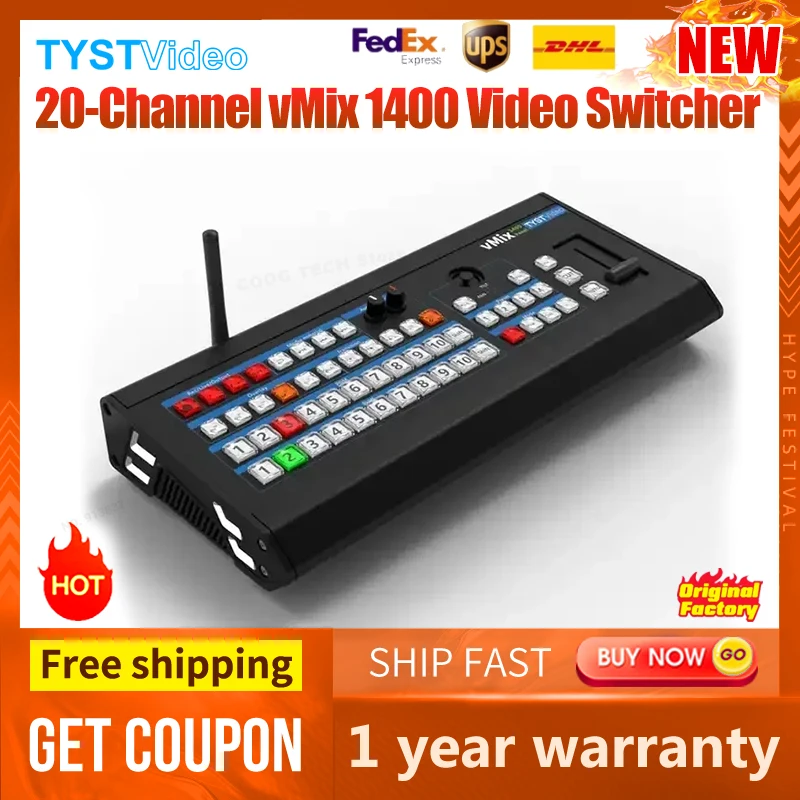 TYSTVideo-20-Channel-vMix-1400-Video-Switcher-for-Live-Streaming-Multi ...
