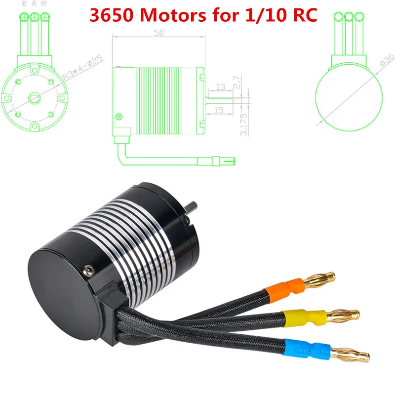 3650-Brushless-Motors-1850KV-3600KV-4500KV-5400KV-7500KV-9500KV-3-175mm ...