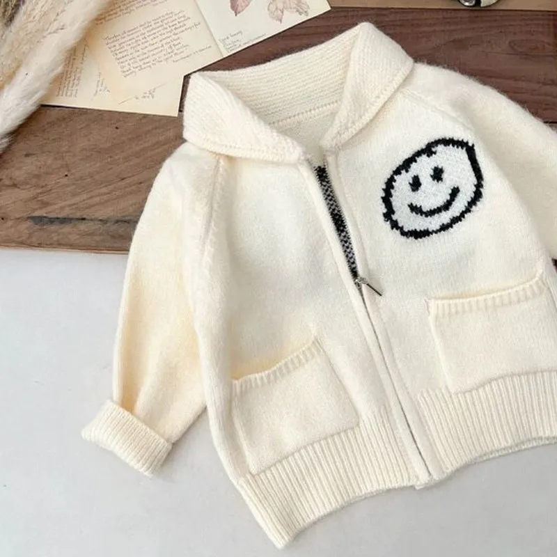 Newborn-Baby-Girl-Boy-Smile-Jacket-Infant-Toddler-Child-Long-Sleeve ...
