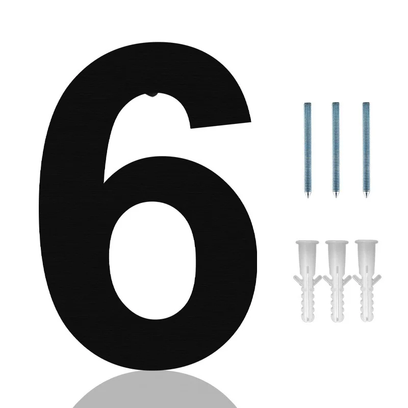 12inch-Large-Metal-House-Numbers-304-Stainless-Steel-Anti-Rust-Floating ...