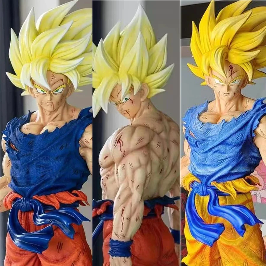 Figura de acción de Son Goku de Dragon Ball Z, estatua de colección de ...