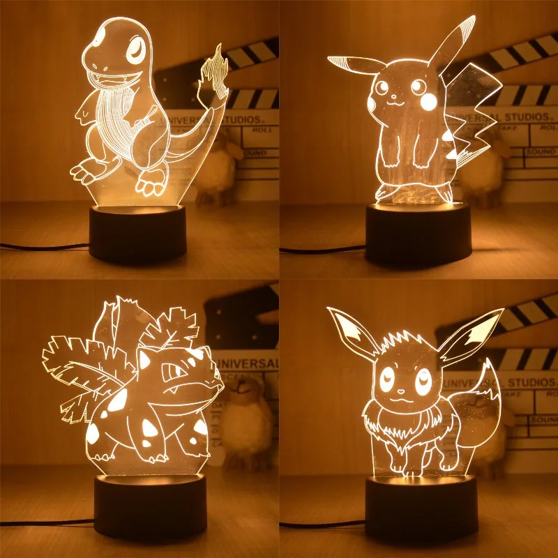New Pokemon Pikachu Led 3D Night Light Kids - Pokemon Portal