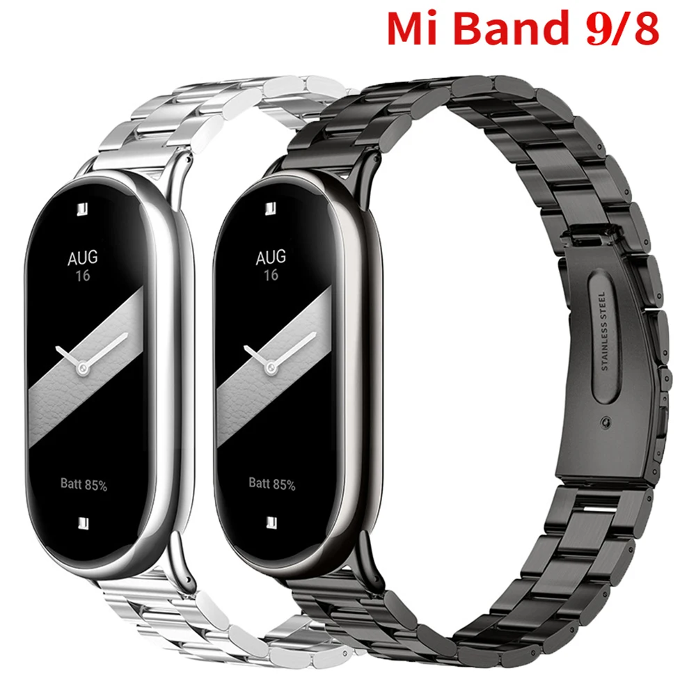 Stainless-Steel-Bracelet-for-Xiaomi-mi-band-9-8-Strap-Replacement ...