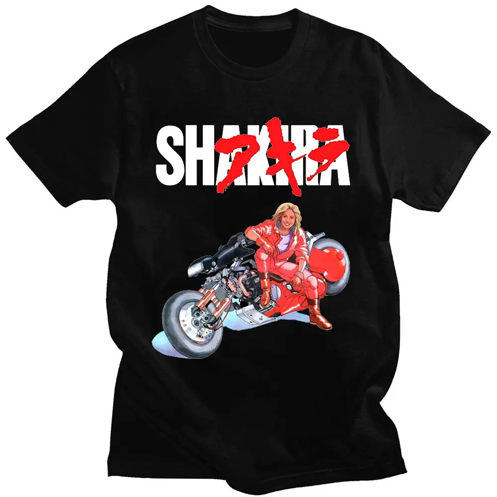 Shakira T Shirt Akira Shotaro Kaneda Motorcycle Japan Anime T-shirts ...