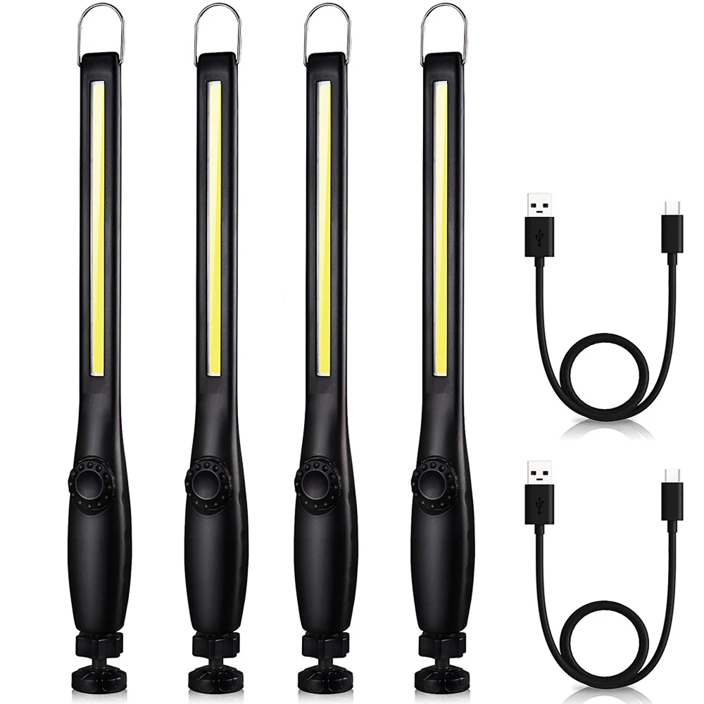 COB-LED-Flashlight-Magnetic-Work-Light-USB-Rechargeable-Torch-Hook ...