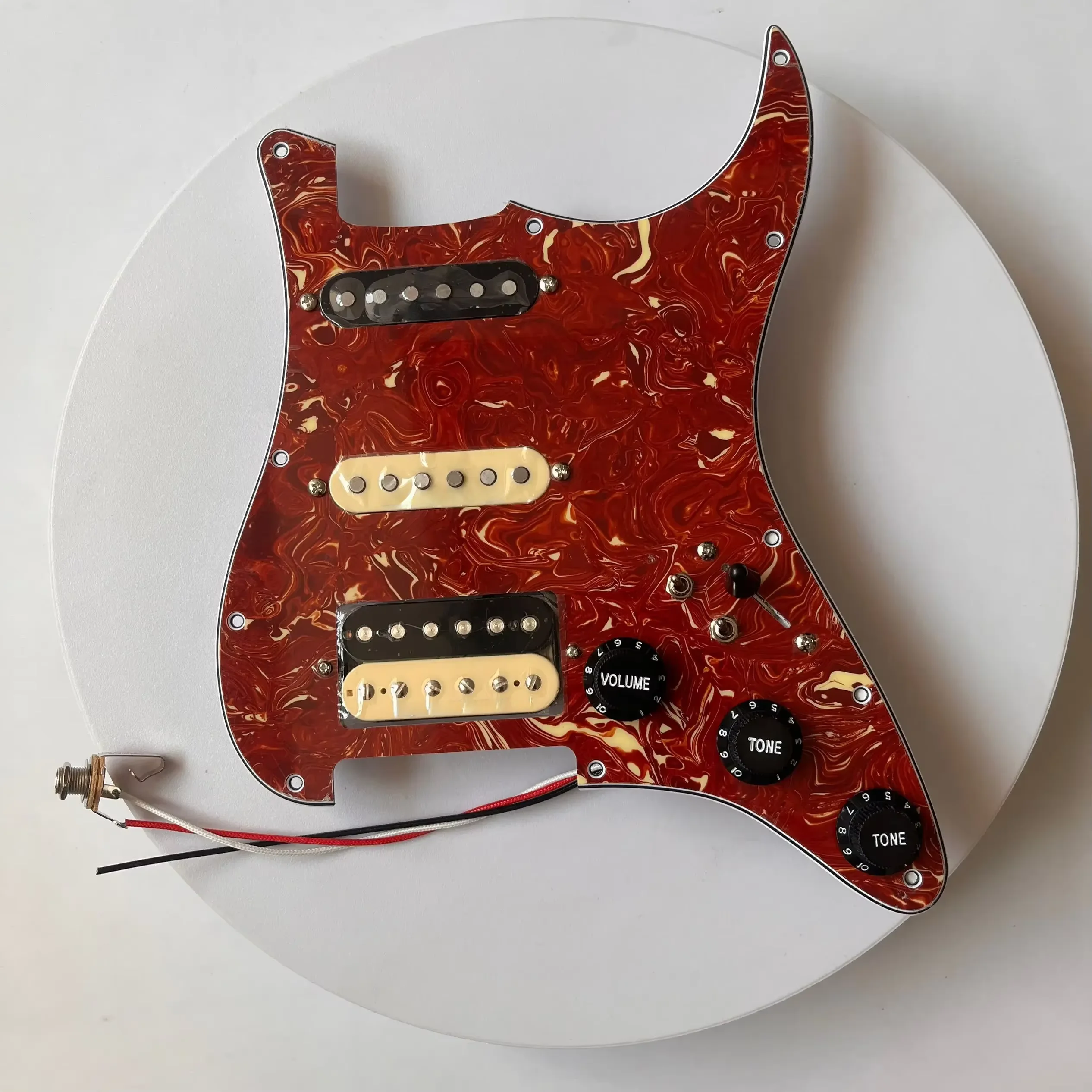 HSS-Prewired-Guitar-Pickguard-Neck-Middle-Pickups-Push-Pull-Coil-Split ...