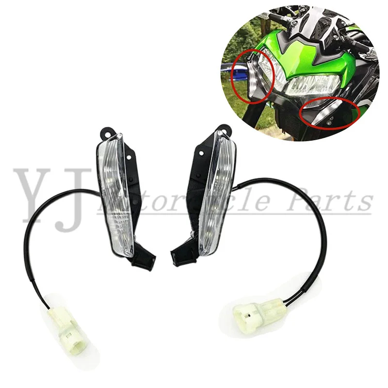 Motorcycle LED Front Daytime Running Lights Headlight Left Right ...