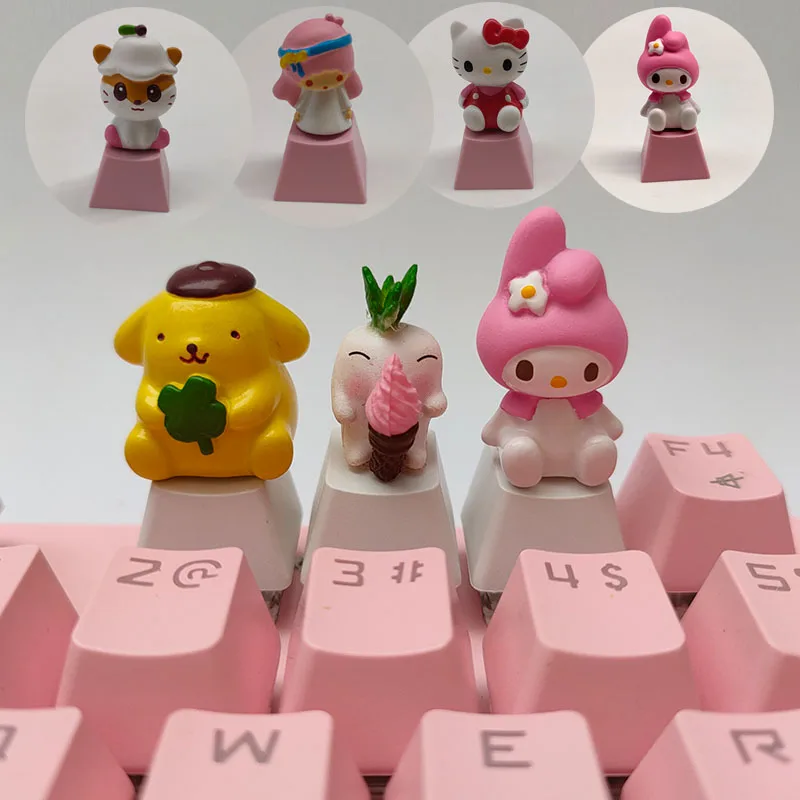 My-Melody-Hello-Kitty-Keycaps-Tampas-de-Teclado-Mec-nicas-Boneca-Sanrio ...