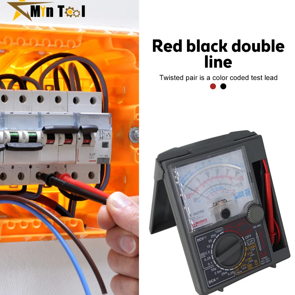 YX-360 Needle Type Meter Pointer Display Electrical Multimeters Voltage ...