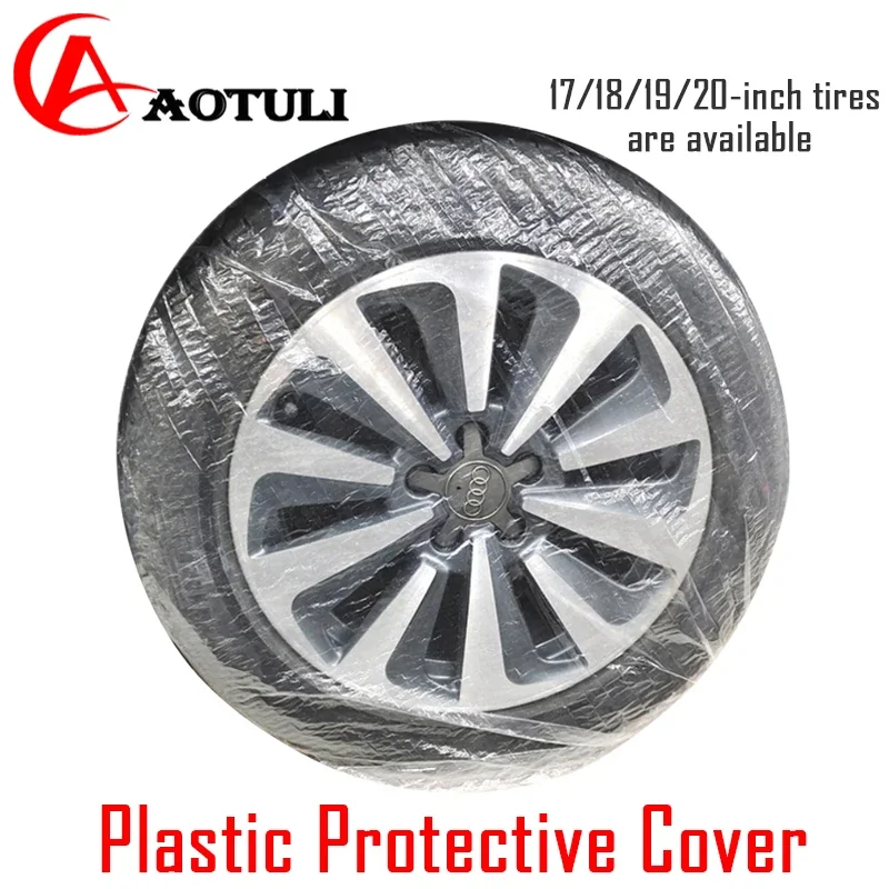 Plastic Protective Cover for Disposable Car Tires Anti Dog Urine Spray ...