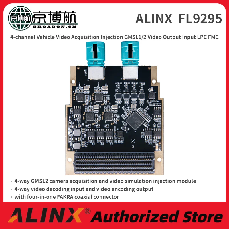 4-channel-Vehicle-Video-Acquisition-Injection-GMSL1-2-Output-Input-LPC-FMC-Subboard-ALINX-FL9295 ...