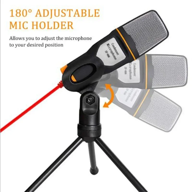 Professional Condenser Microphone 3.5mm Audio SF-666 Home Stereo MIC ...