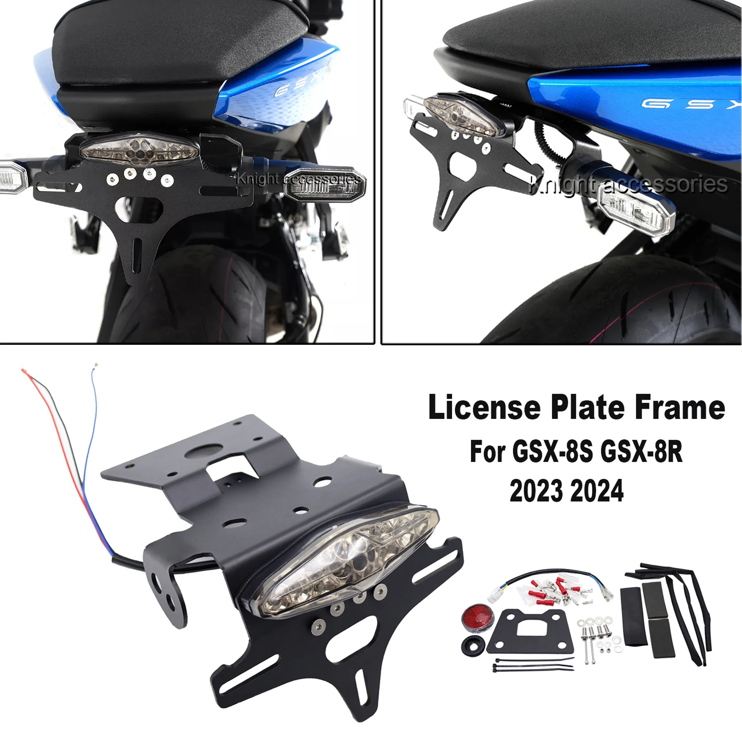 For GSX-8S GSX8S GSX-8R 2023 2024 New Motorcycle Rear License Plate ...