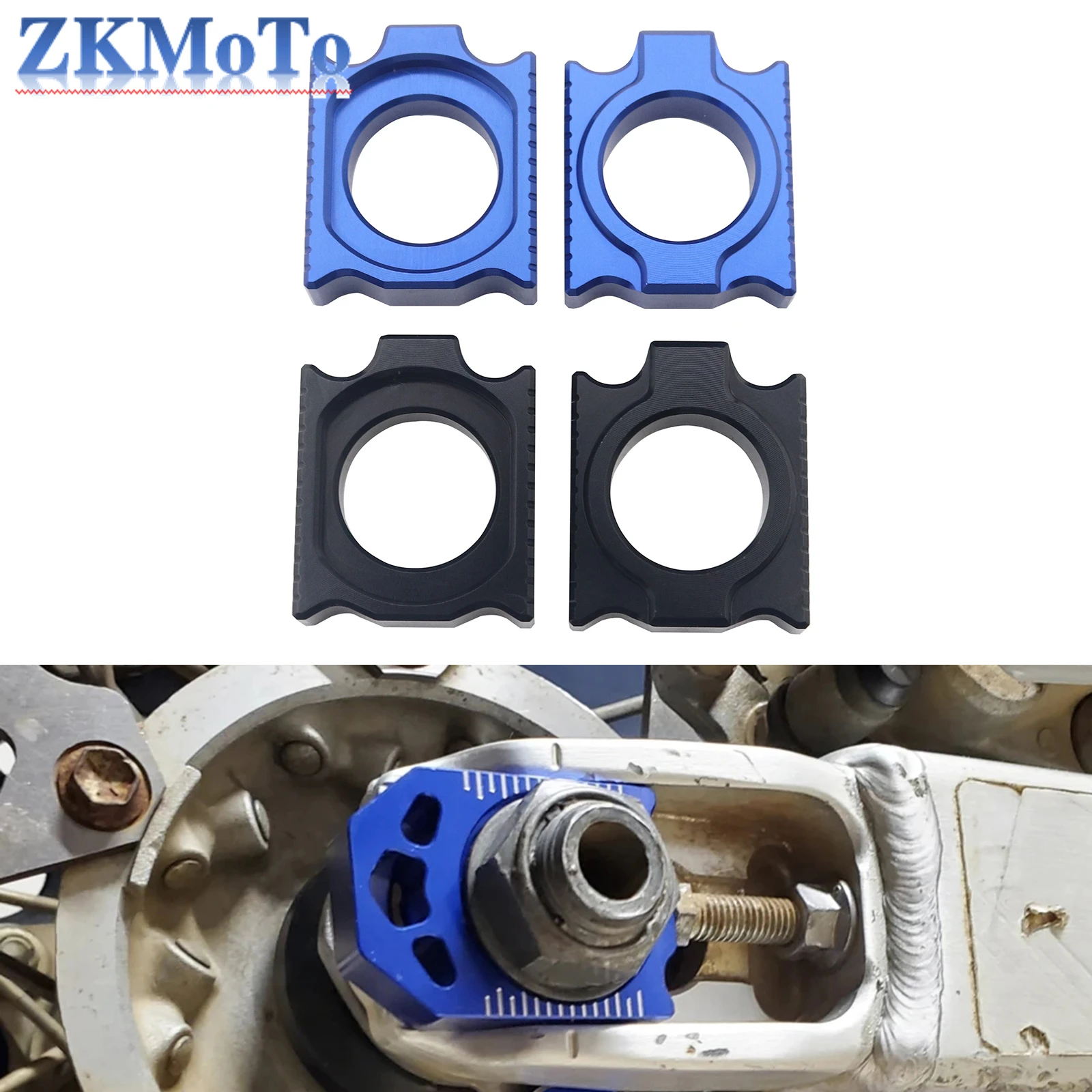 CNC-Rear-Chain-Adjuster-Axle-Block-For-YAMAHA-YZ250F-YZ450F-YZ125-YZ250 ...