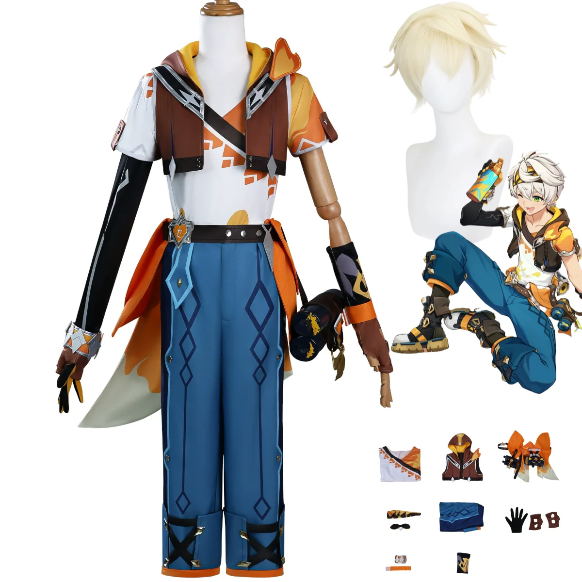 Anime Game Bennett Cosplay Costume Adventures in Blazing Hue Uniform ...
