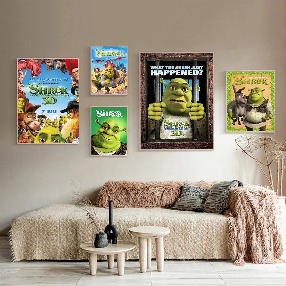 Funny-S-Shrek-Movie-Sticky-Posters-Fancy-Wall-Sticker-For-Living-Room ...