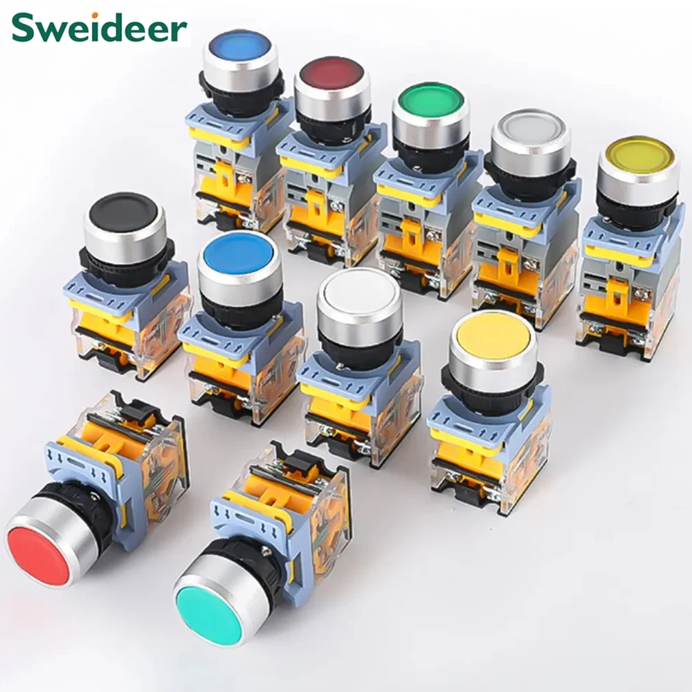 22mm-Push-Button-Switch-Waterproof-Momentary-Reset-Self-Locking-Power ...