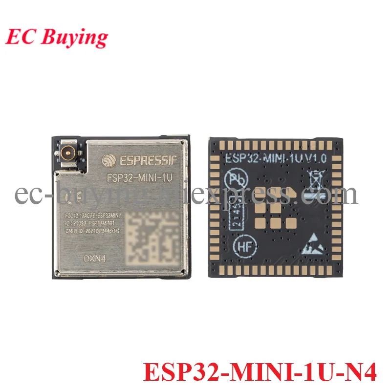 ESP32-MINI-1U ESP32-MINI-1U-N4 ESP32 듀얼 모드 와이파이 블루투스 호환 BLE 4MB 플래시 MCU ...