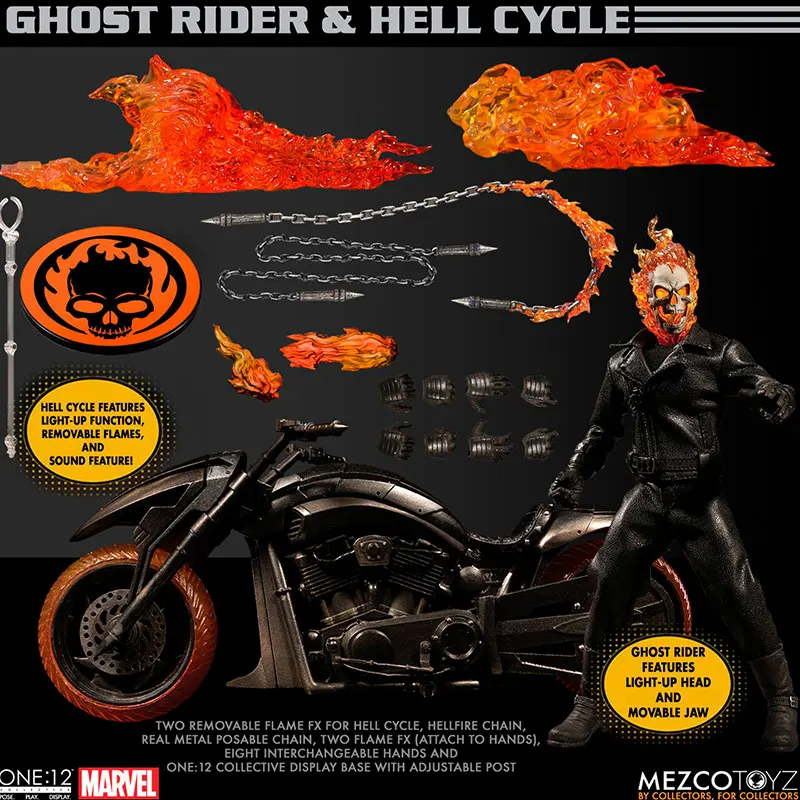 Mezco-One-12-Ghost-Rider-Soul-Chariot-figura-de-a-o-presente-original ...